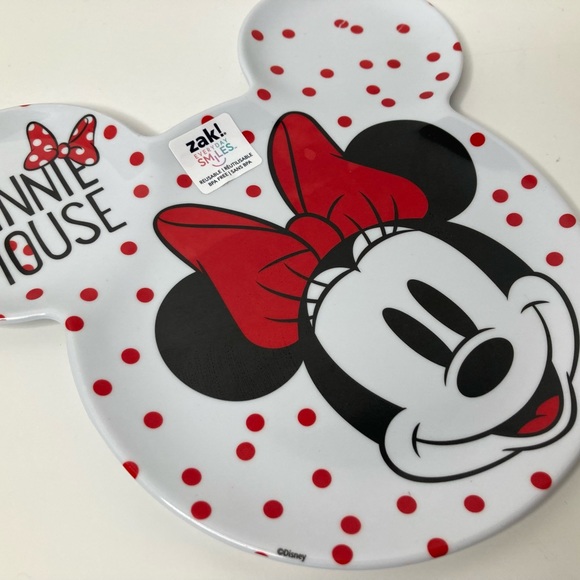 Zak! Designs | Dining | Minnie Mouse Melamine Plate | Poshmark